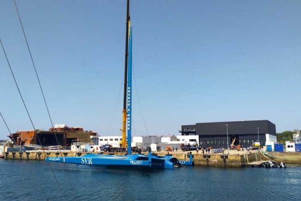 Trimarán SVR - Lazartigue: las primeras imágenes del trimarán modificado